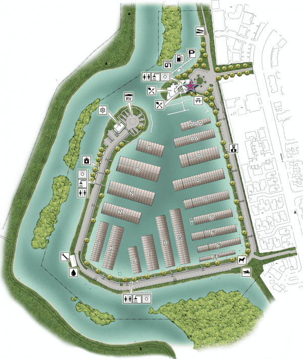 Marina Map - Village West Marina & Resort